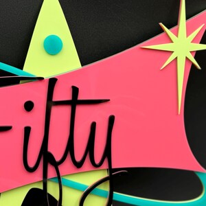 3D Mid Century Modern "launch" Address Sign | Retro House Numbers ...