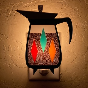 Mid Century Modern "percolator" Night Light: Retro Coffee Pot - Etsy