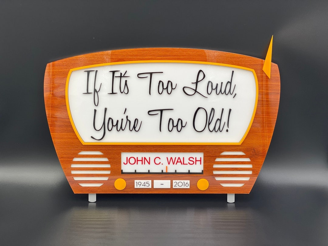 Mid Century Modern Custom "vintage Radio" Sign | Retro Wall Art Decor ...