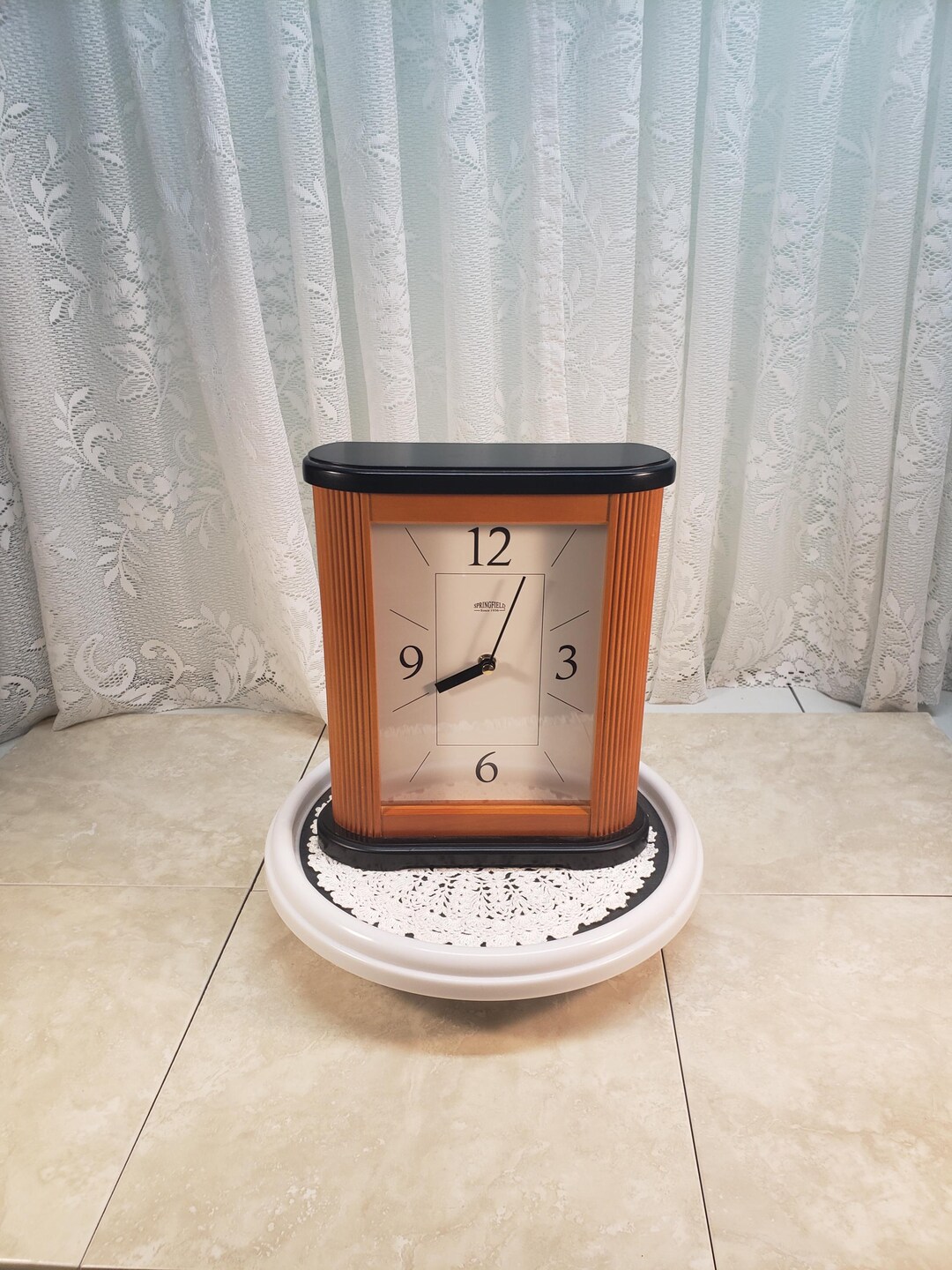 Vintage Springfield Mantle Clock MCM in Excellent Condition Working ...