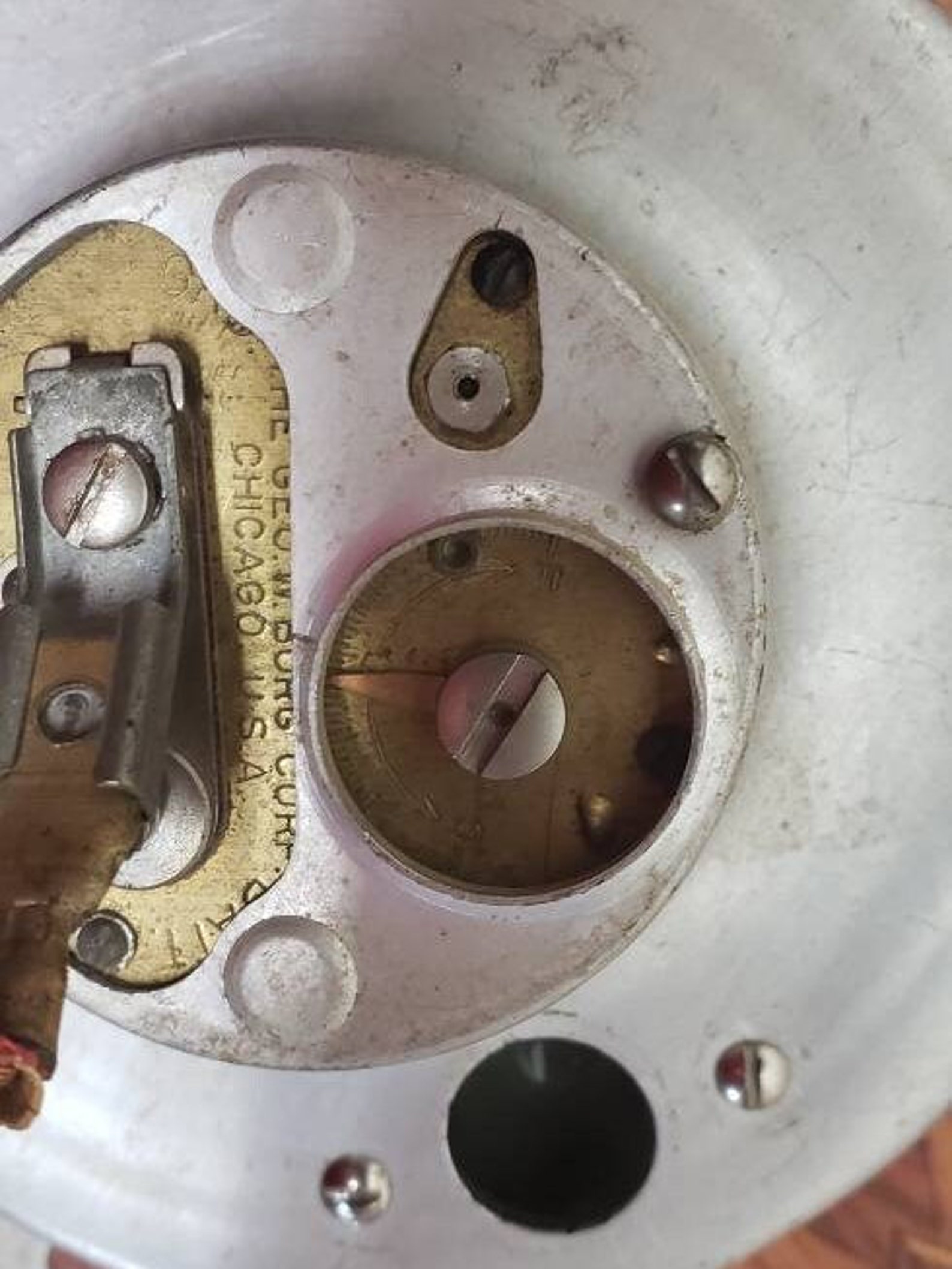 Vintage 1953 Car Dash Clock Made by Geo. W. Borg Corp Chicago USA Good ...