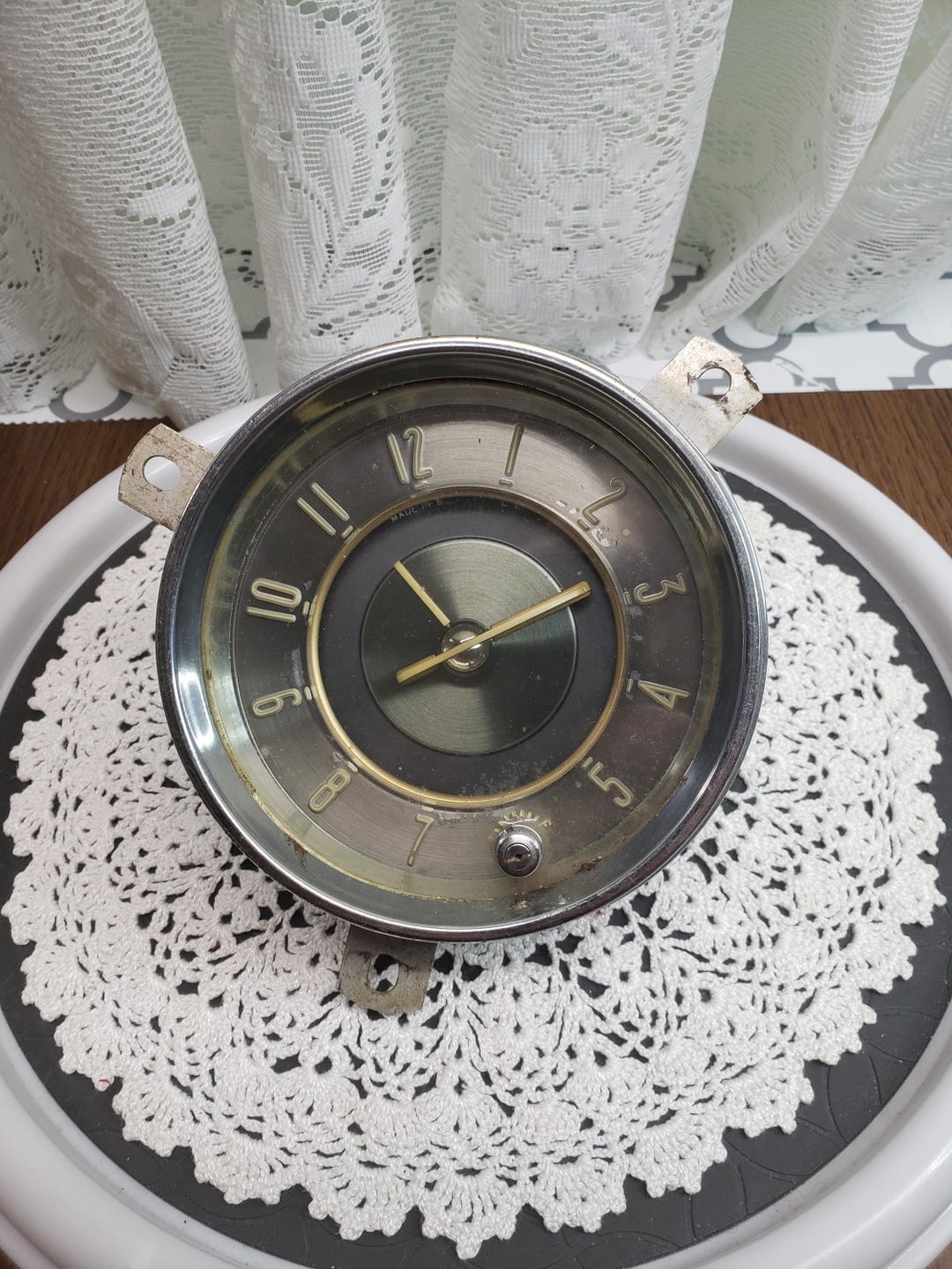Vintage 1953 Car Dash Clock Made by Geo. W. Borg Corp Chicago USA Good ...