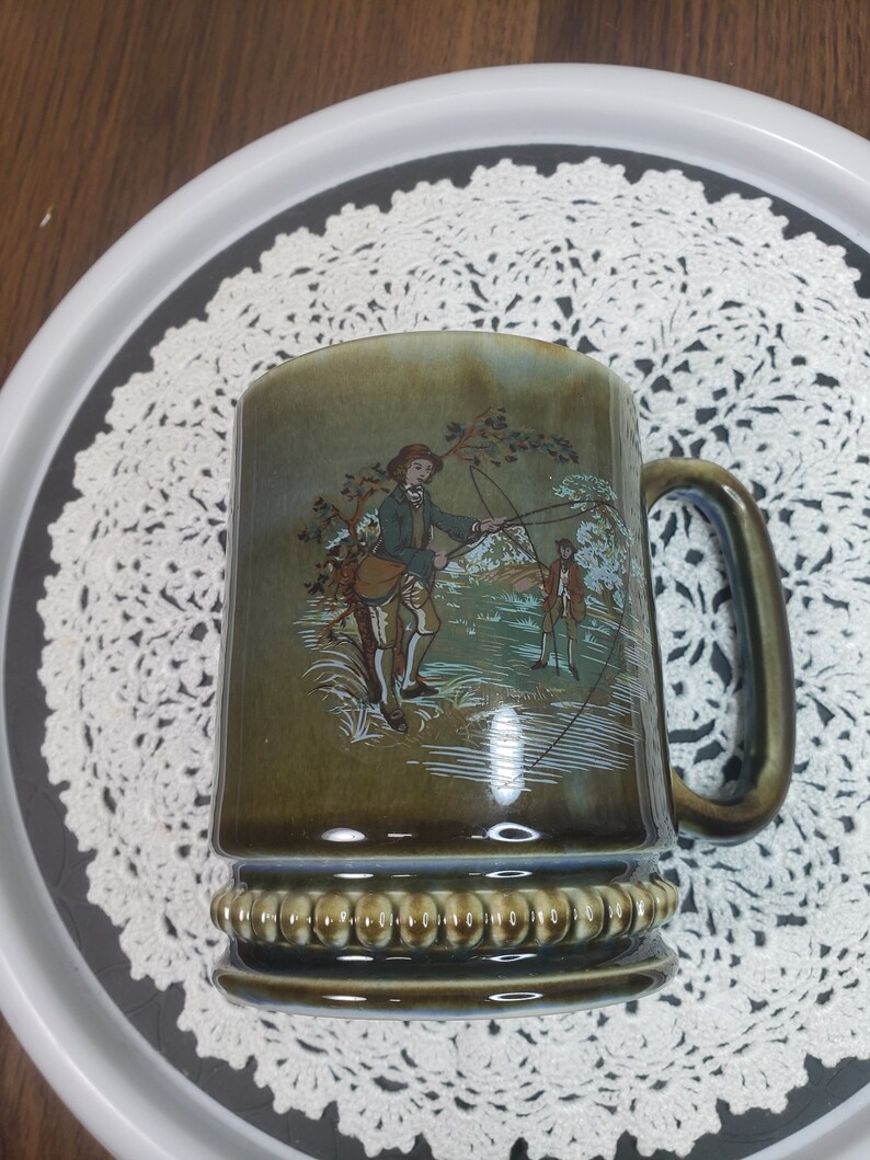 Wade Irish Pottery Porcelain Beer Mug Excellent Condition Fly Fishing ...