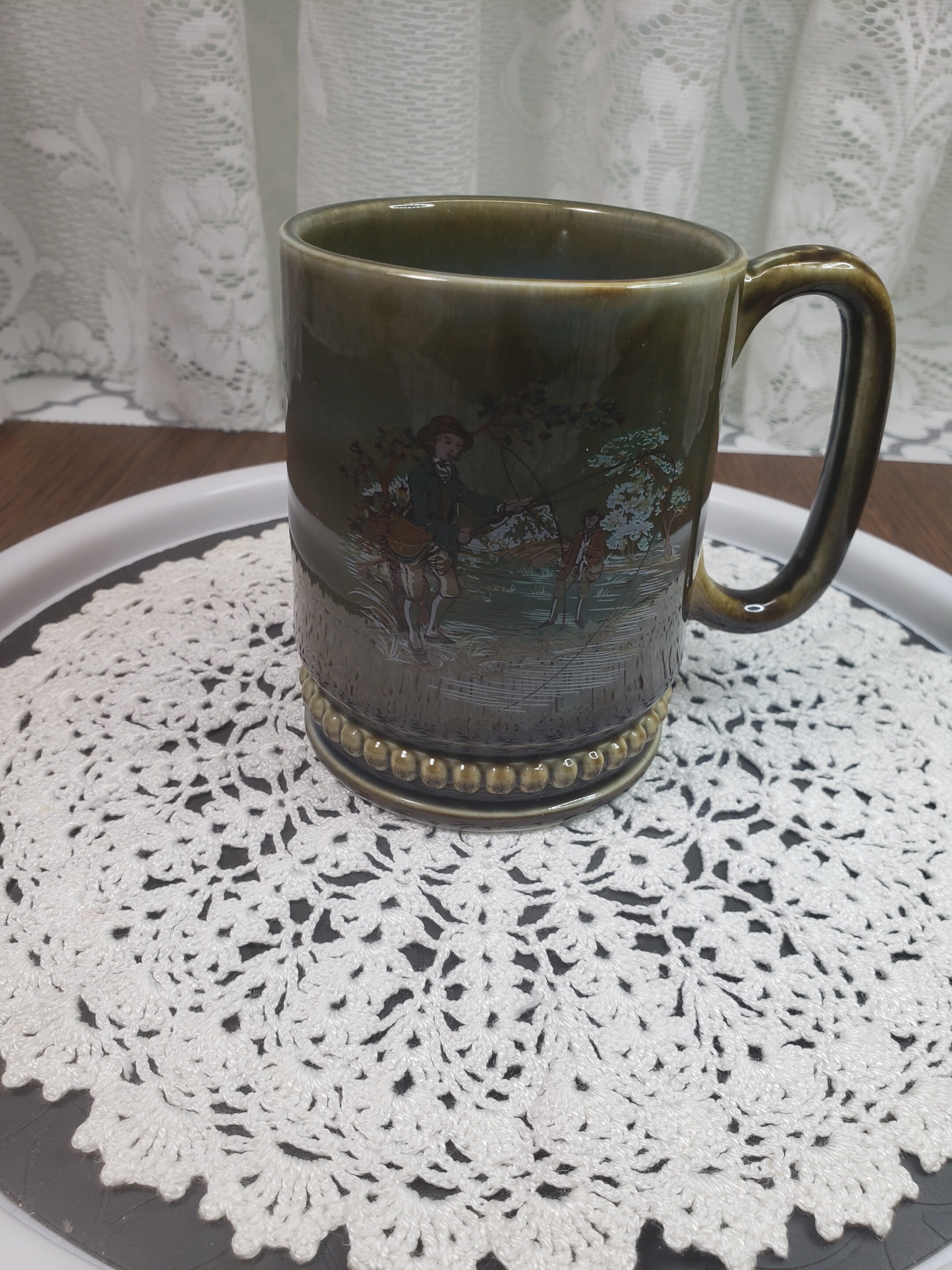 Wade Irish Pottery Porcelain Beer Mug Excellent Condition Fly Fishing ...