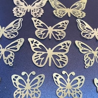 Baby Blue Edible Wafer Butterflies - Etsy