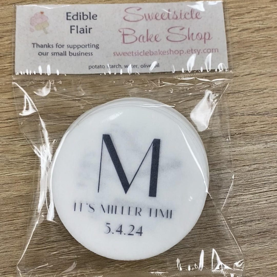 Custom Edible Wafer Paper Drink Toppers - Etsy