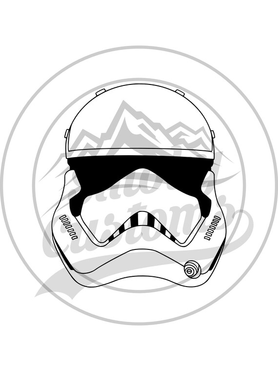 First Order Hand Drawn Helmet Ready to cut and print SVG | Etsy