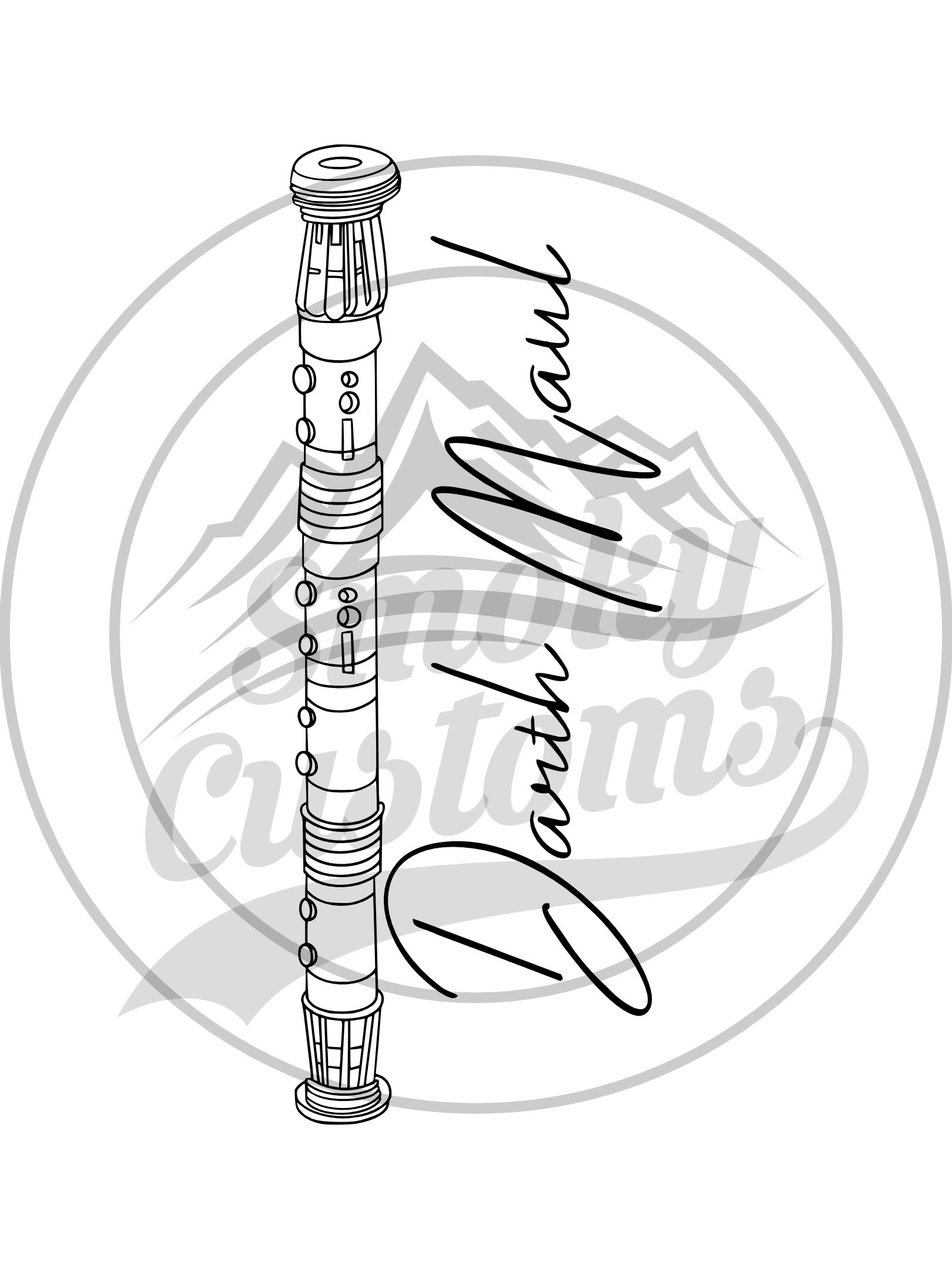 Digital Darth Maul Hand Drawn Lightsaber SVG, PNG, JPG Ready to cut and ...