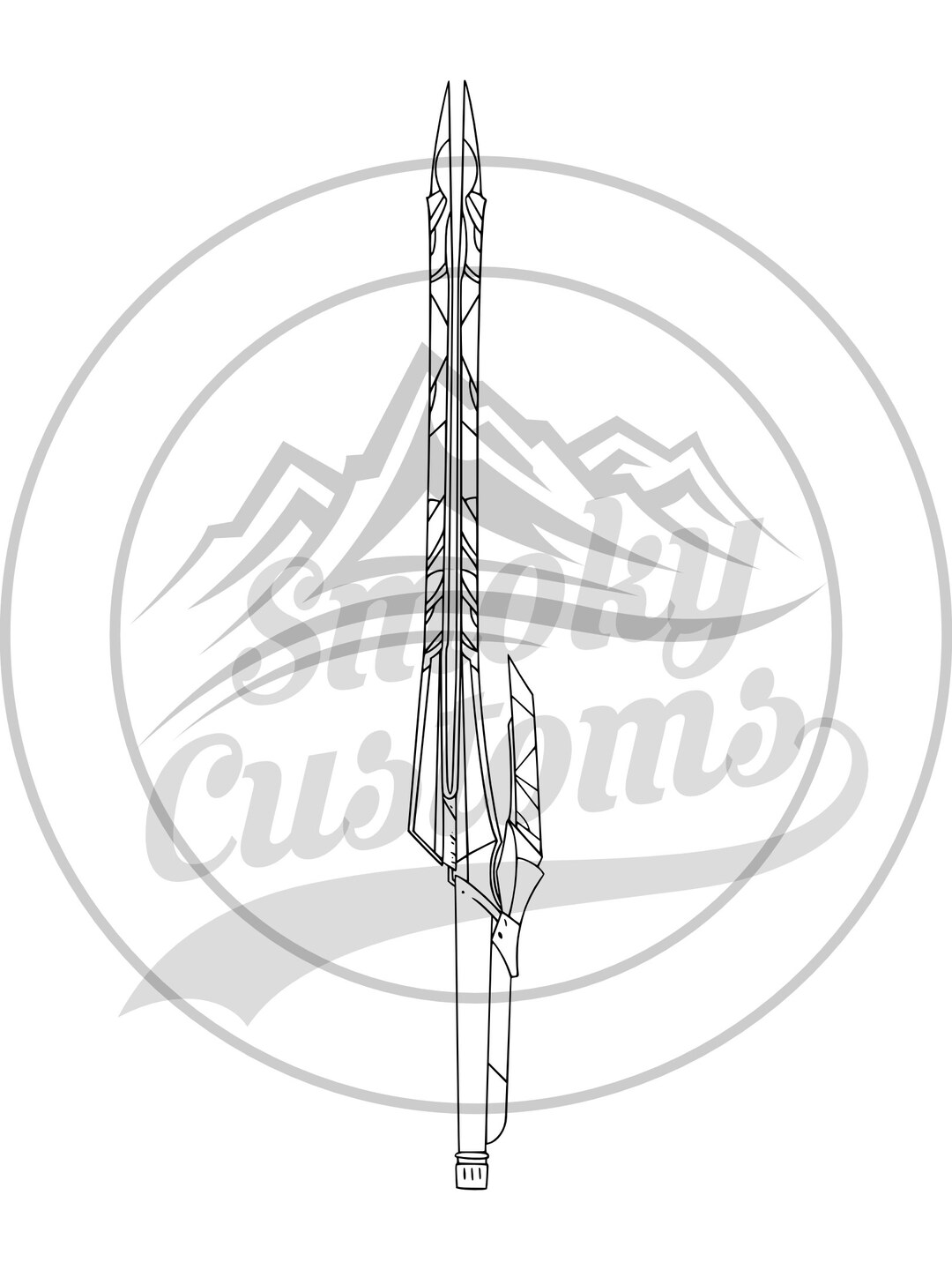 Gamora's Sword Hand Drawn Ready to Cut and Print SVG - Etsy