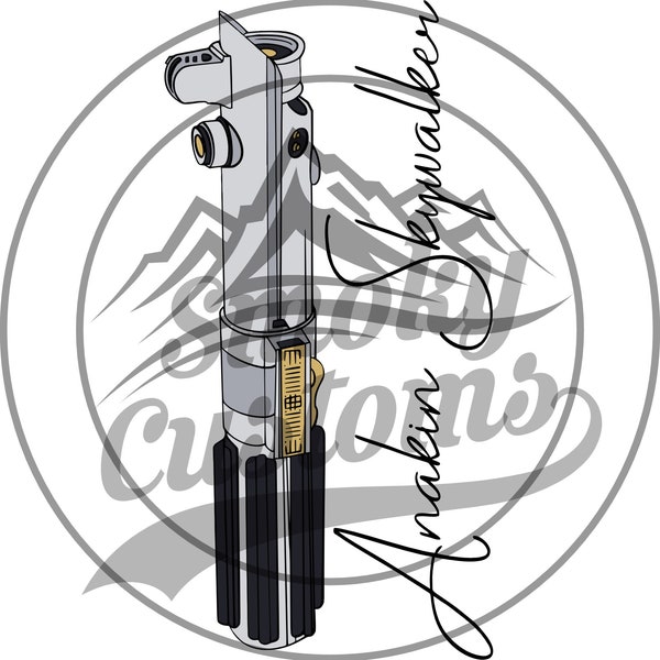 Anakin Lightsaber Hilt Drawing - Etsy