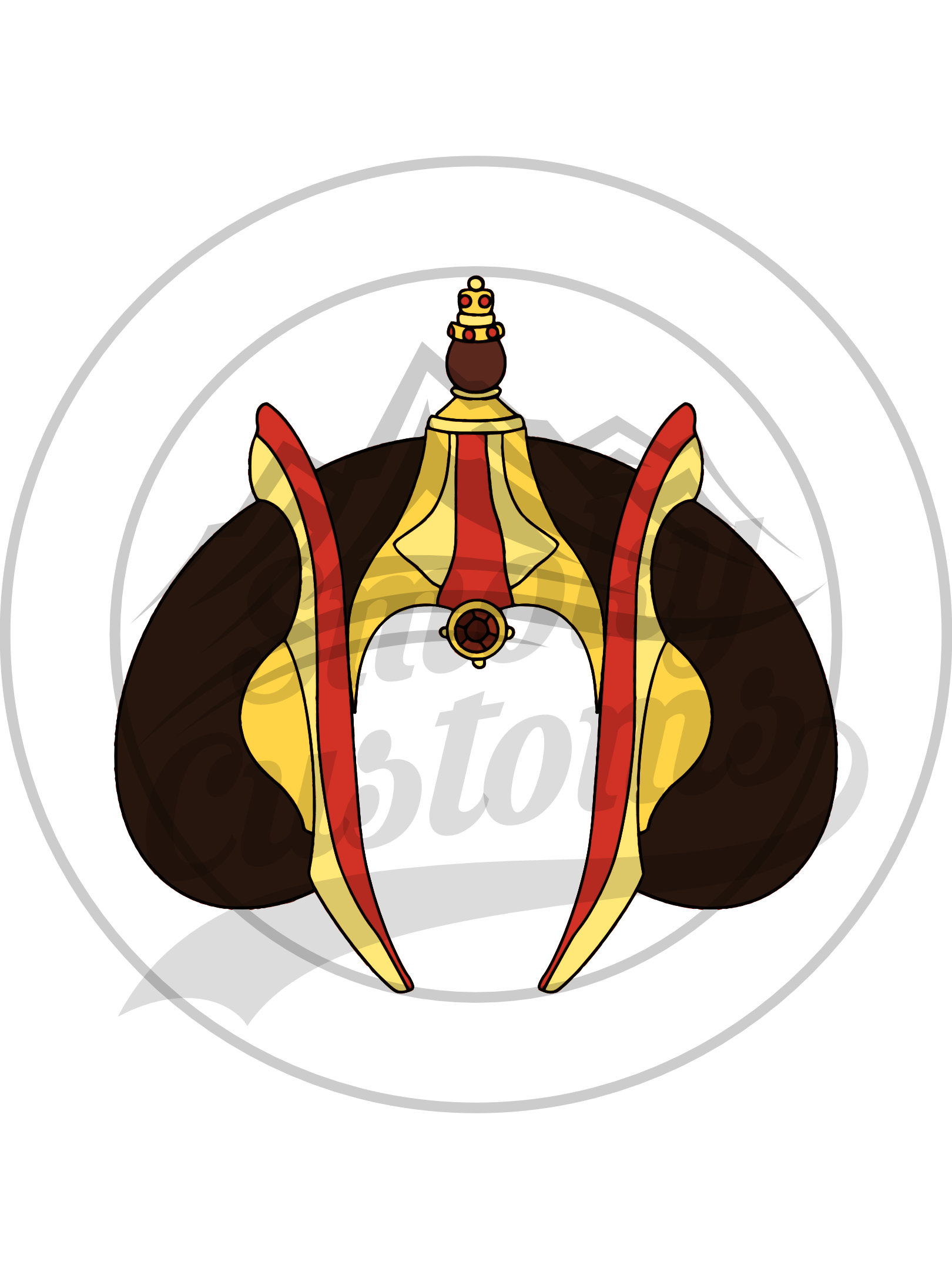 Padme Amidala Colored Headdress Hand Drawn Ready to Cut and | Etsy