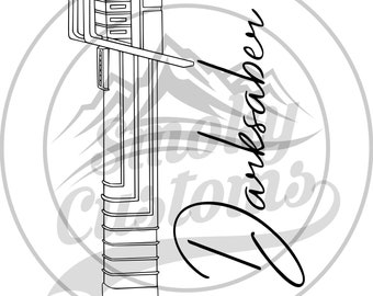 Darksaber Svg - Etsy