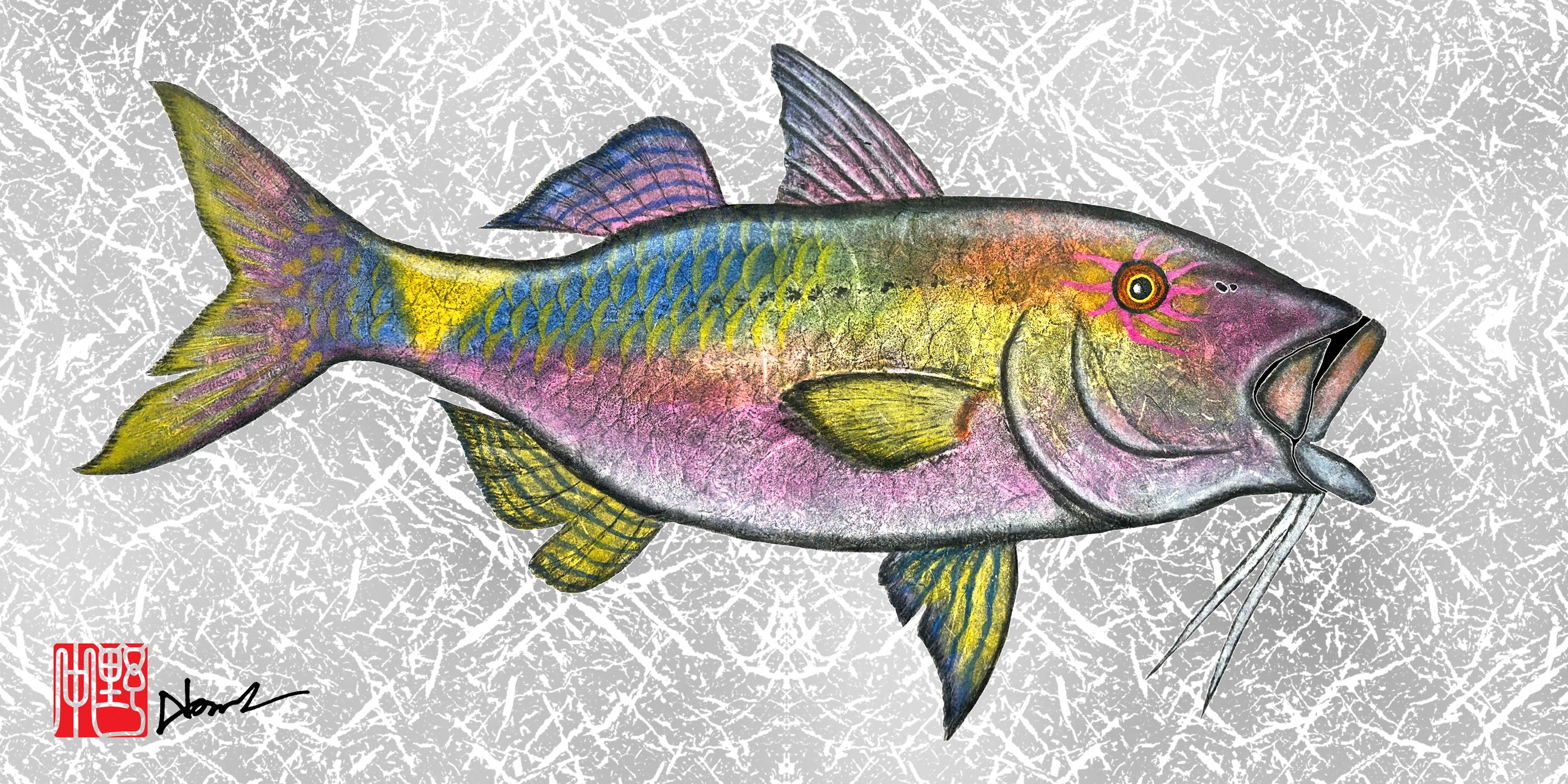 Moana Kali (blue Goatfish) Gyotaku Fish-print - Etsy