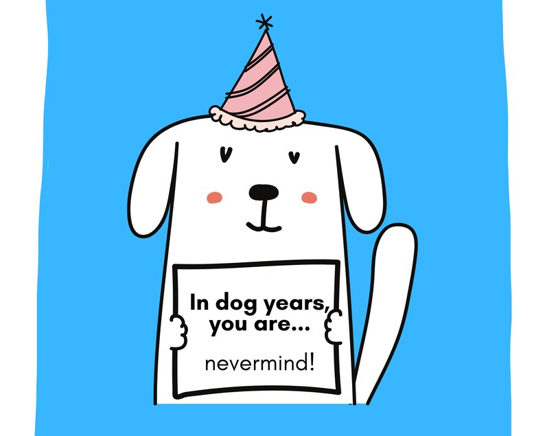 Dog-themed Birthday Card - Etsy