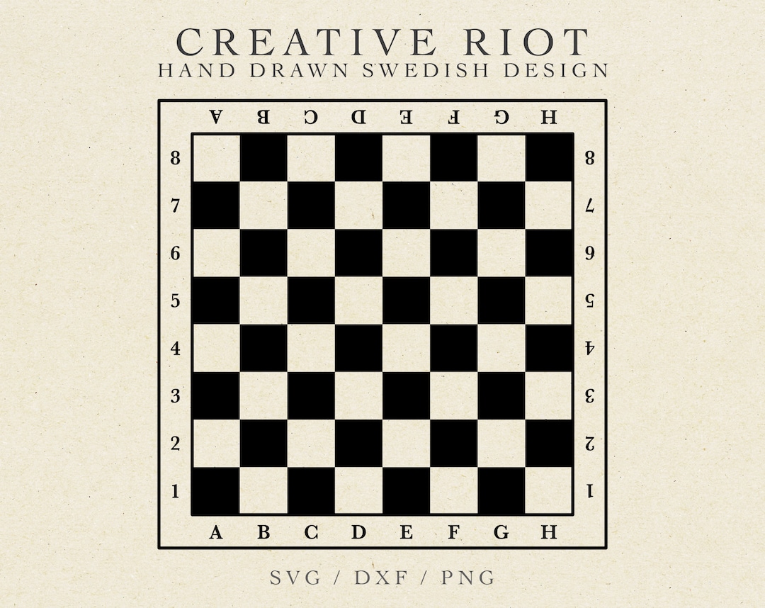 CHESS BOARD SVG - Commercial Use Svg, Chess Vinyl Print, Cricut Chess ...
