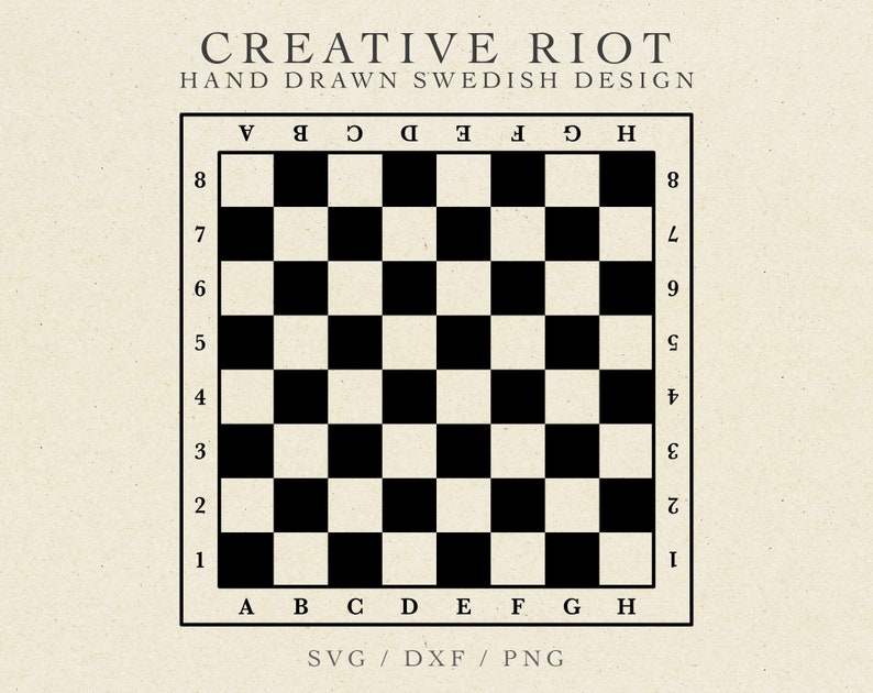 CHESS BOARD SVG Commercial Use Svg Chess Vinyl Print - Etsy