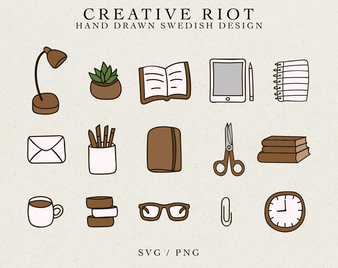 OFFICE SUPPLIES SVG Office Bundle, Commercial Use Svg, Cricut Cut File ...