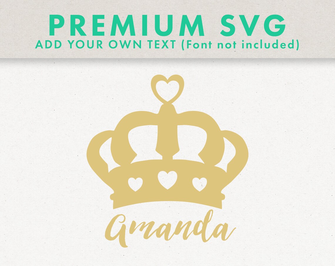 HEART CROWN SVG Commercial Use Svg Crown Svg Premium Svg - Etsy