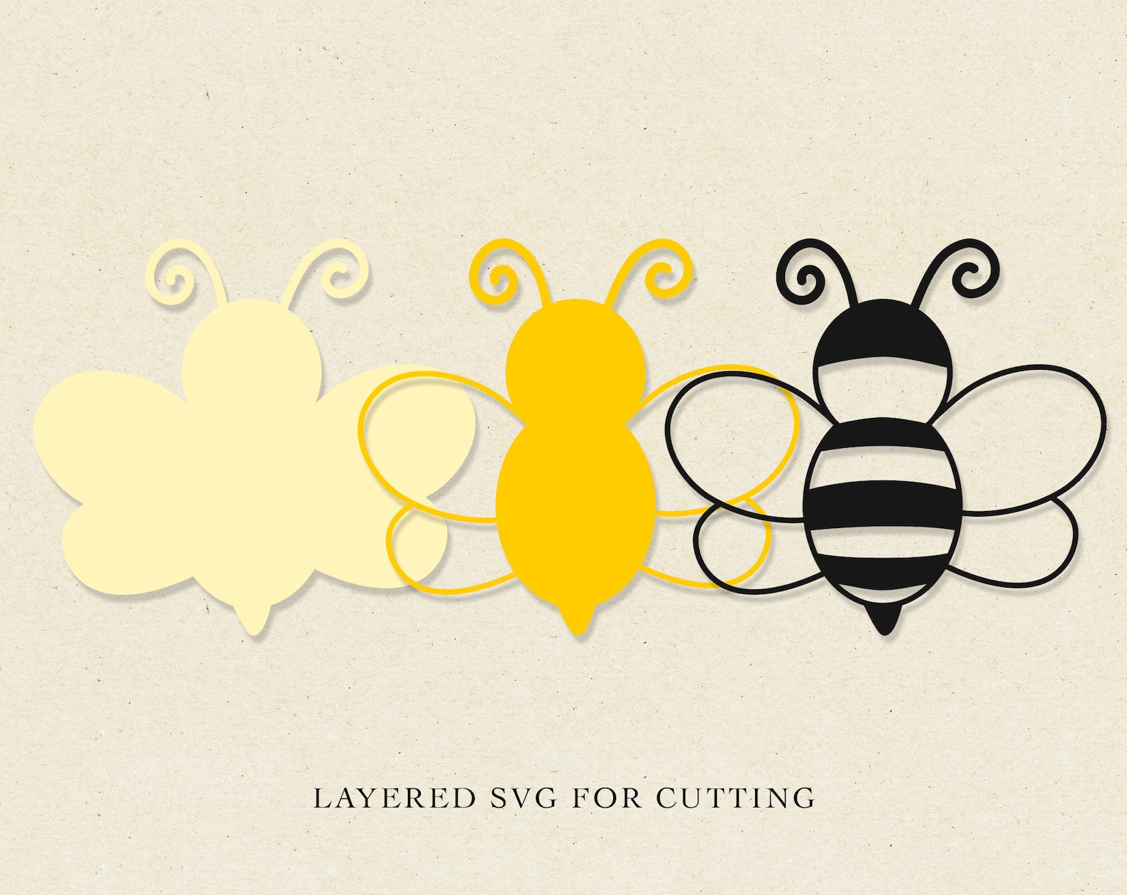 3D PAPER BEE SVG Bee Svg Honey Bee Svg Bee Cut File - Etsy Ireland
