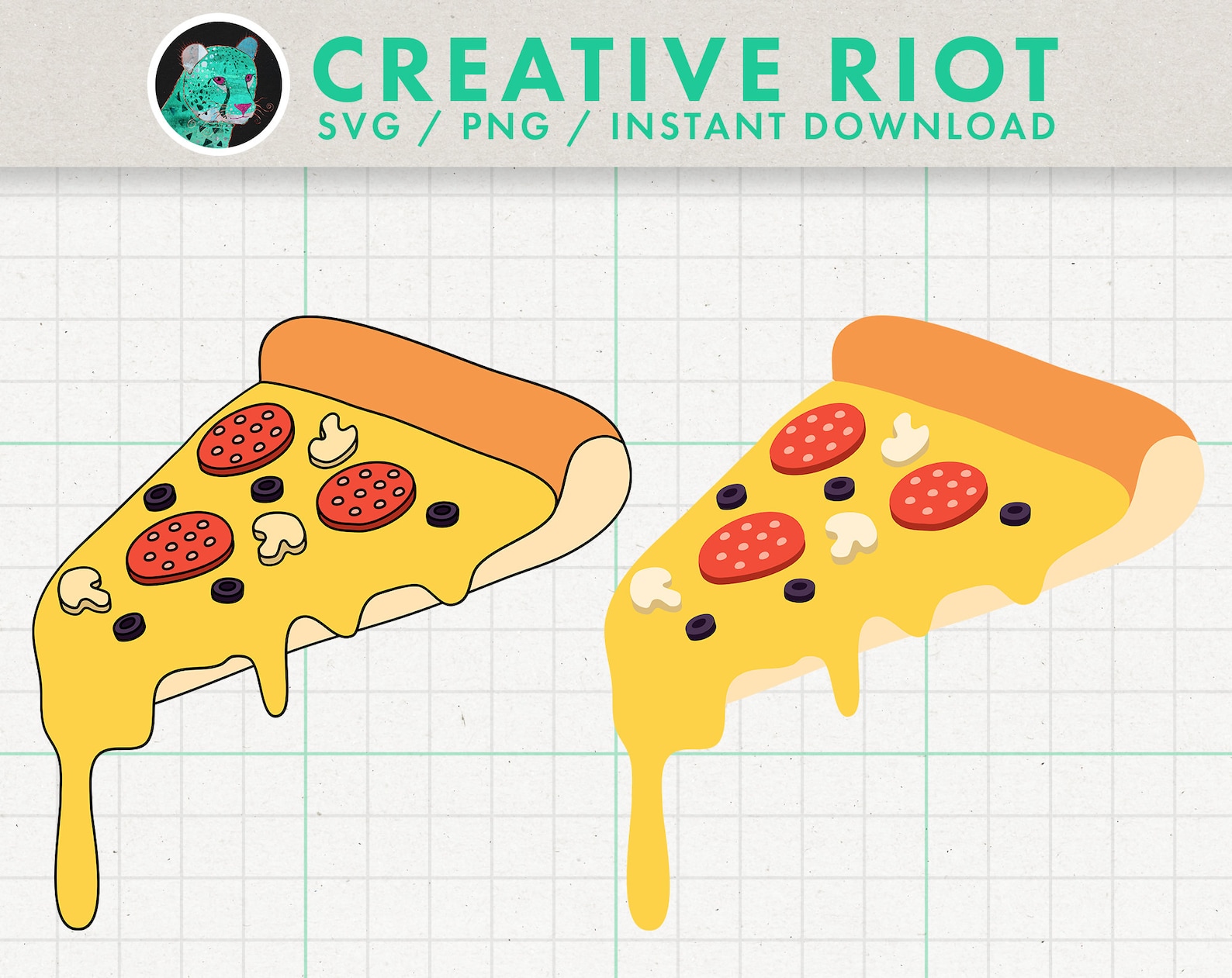 PIZZA SLICE SVG Pepperoni Pizza Svg Pizza Slice Clipart - Etsy Sweden