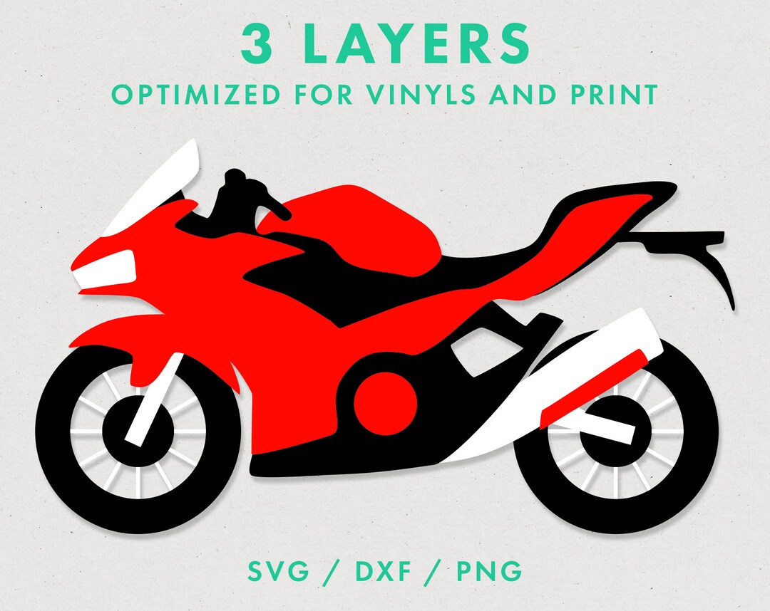 Motorcycle SVG – Race Bike Clipart, Cricut Cut File (digital Download ...
