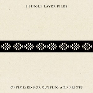 TRIBAL AZTEC RIBBONS Commercial Use Svg, Aztec Svg, Tribal Cut File ...