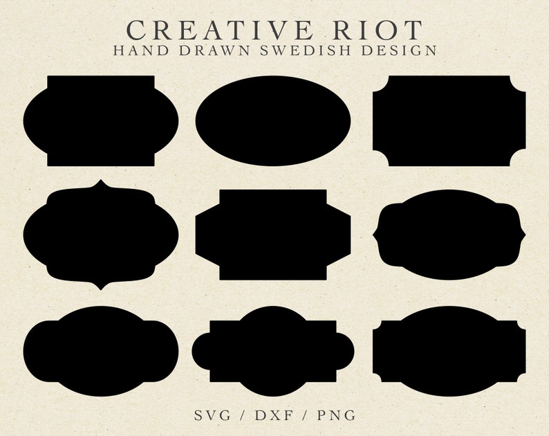 LABEL TEMPLATES SVG Label Stickers Svg Mason Jar Svg - Etsy