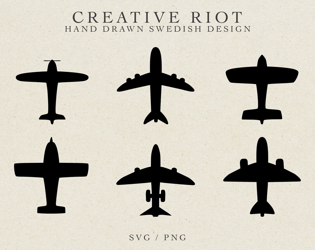 AIRPLANES BUNDLE SVG - Commercial Use Svg, Cricut Cut File, Aviation ...