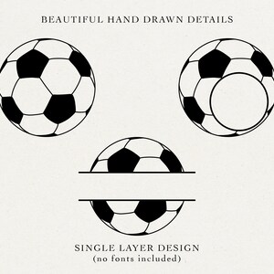 SOCCER MONOGRAM BUNDLE Soccer Svg File, Commercial Use Svg, Circle ...