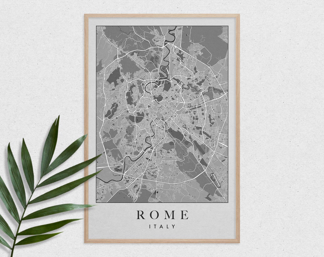 ROME MAP POSTER City Map, Wall Art, Italy Map, Printable Wall Art, Wall ...