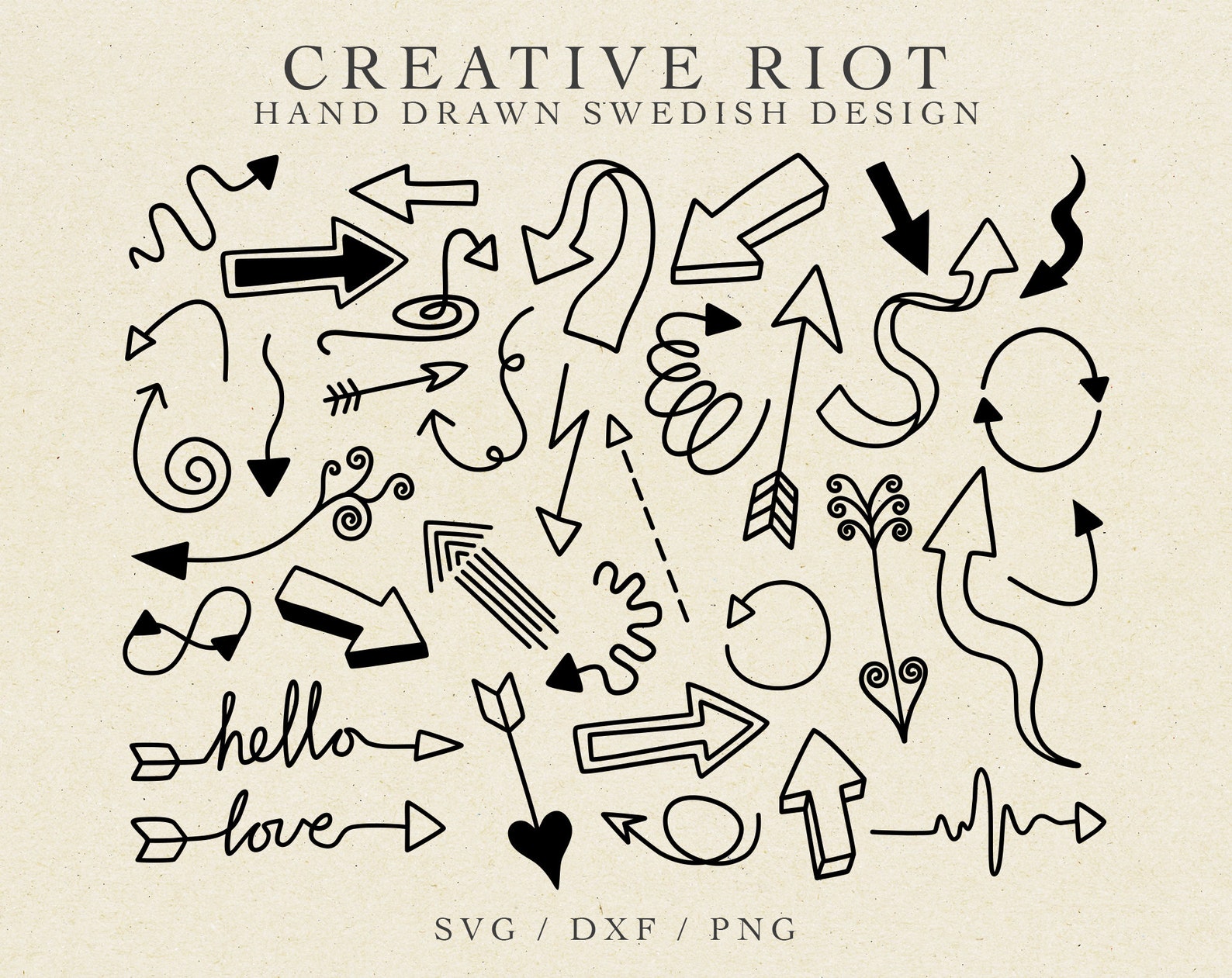 35 ARROW DESIGNS - Commercial Use Svg, Arrow Svg, Doodle Svg, Doodle ...