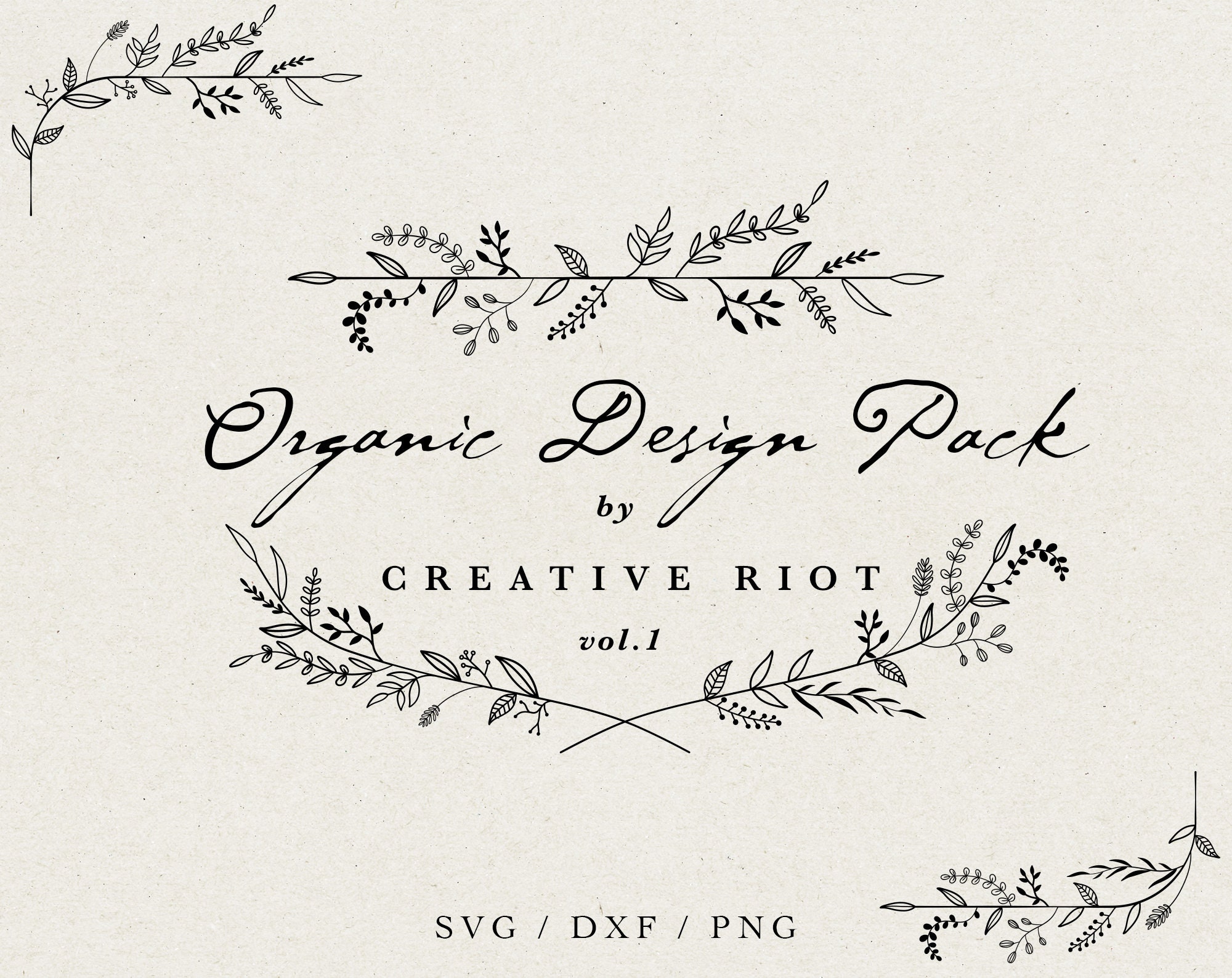 ORGANIC DESIGN PACK 1 Commercial Use Svg Wreath Svg - Etsy Canada