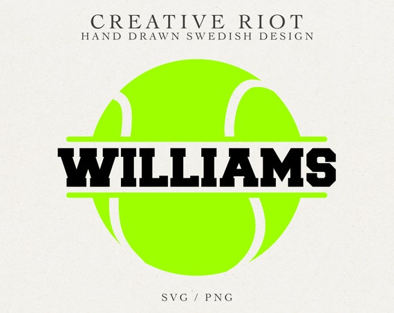 TENNIS MONOGRAM SVG Commercial Use Svg Tennis Cut File | Etsy