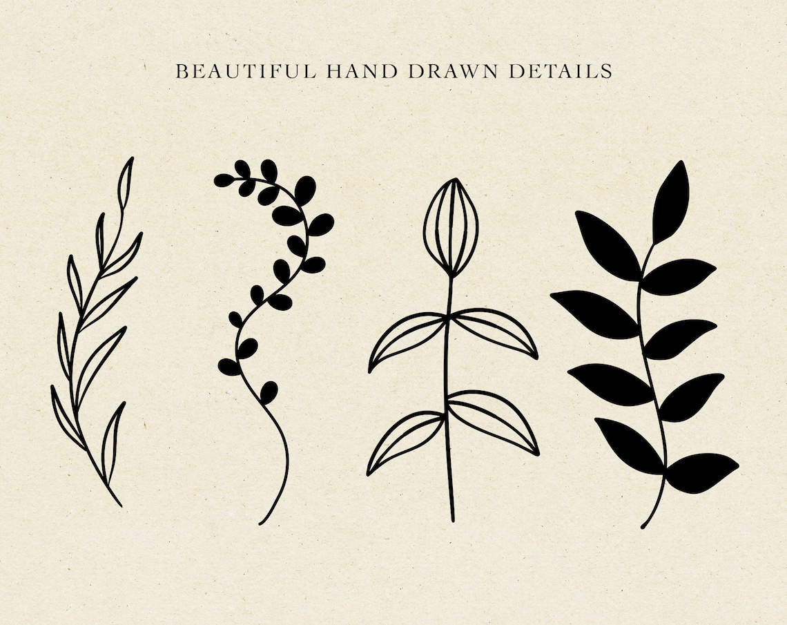 70 LEAF DESIGNS - Commercial Use Svg, Leaves Svg, Leaves Clipart, Leaf ...