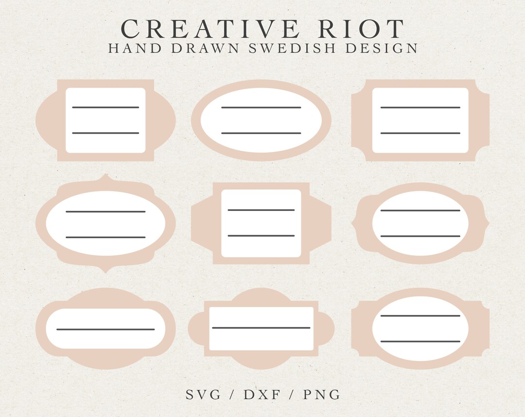 LABEL TEMPLATES SVG - Label Stickers Svg, Mason Jar Svg, Kitchen Svg ...