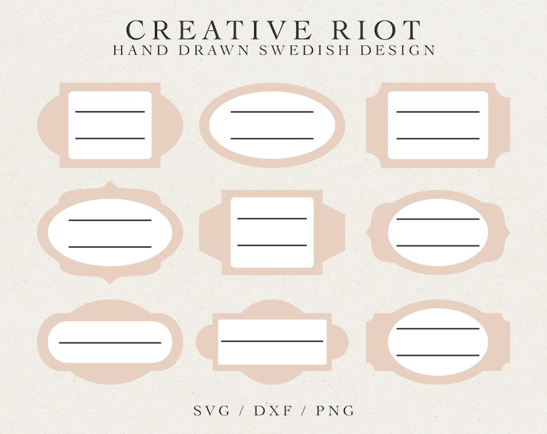 LABEL TEMPLATES SVG Label Stickers Svg Mason Jar Svg - Etsy