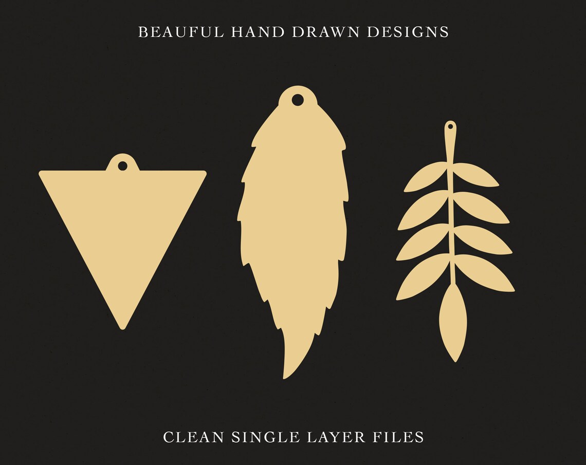 EARRINGS BUNDLE SVG Earring Cut File Earring Template - Etsy Canada