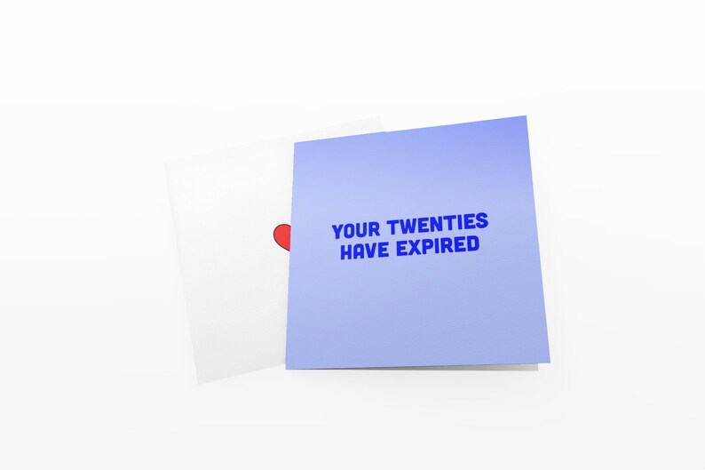 30th BIRTHDAY CARD Twenties Expired Funny Birthday Card - Etsy