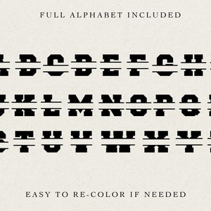 SPORTS MONOGRAM ALPHABET Monogram Font Svg, Split Font Svg, Split ...