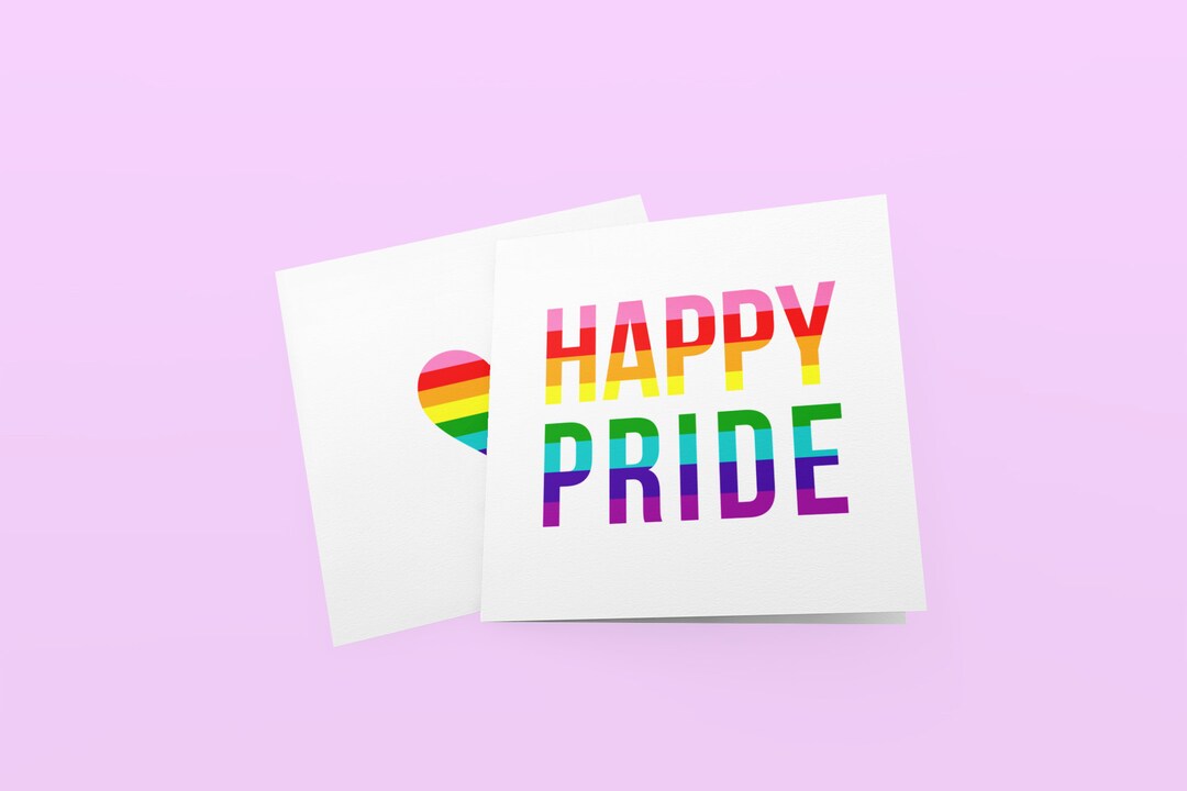 HAPPY PRIDE - Printable Card, Instant Download, Gay Pride, Lesbian ...