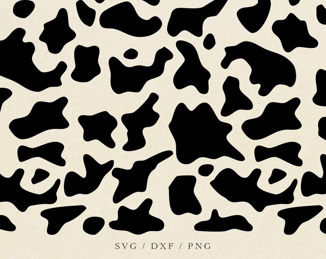 COW PRINT SVG - Commercial Use Svg, Cricut Cow Svg, Animal Print Svg ...