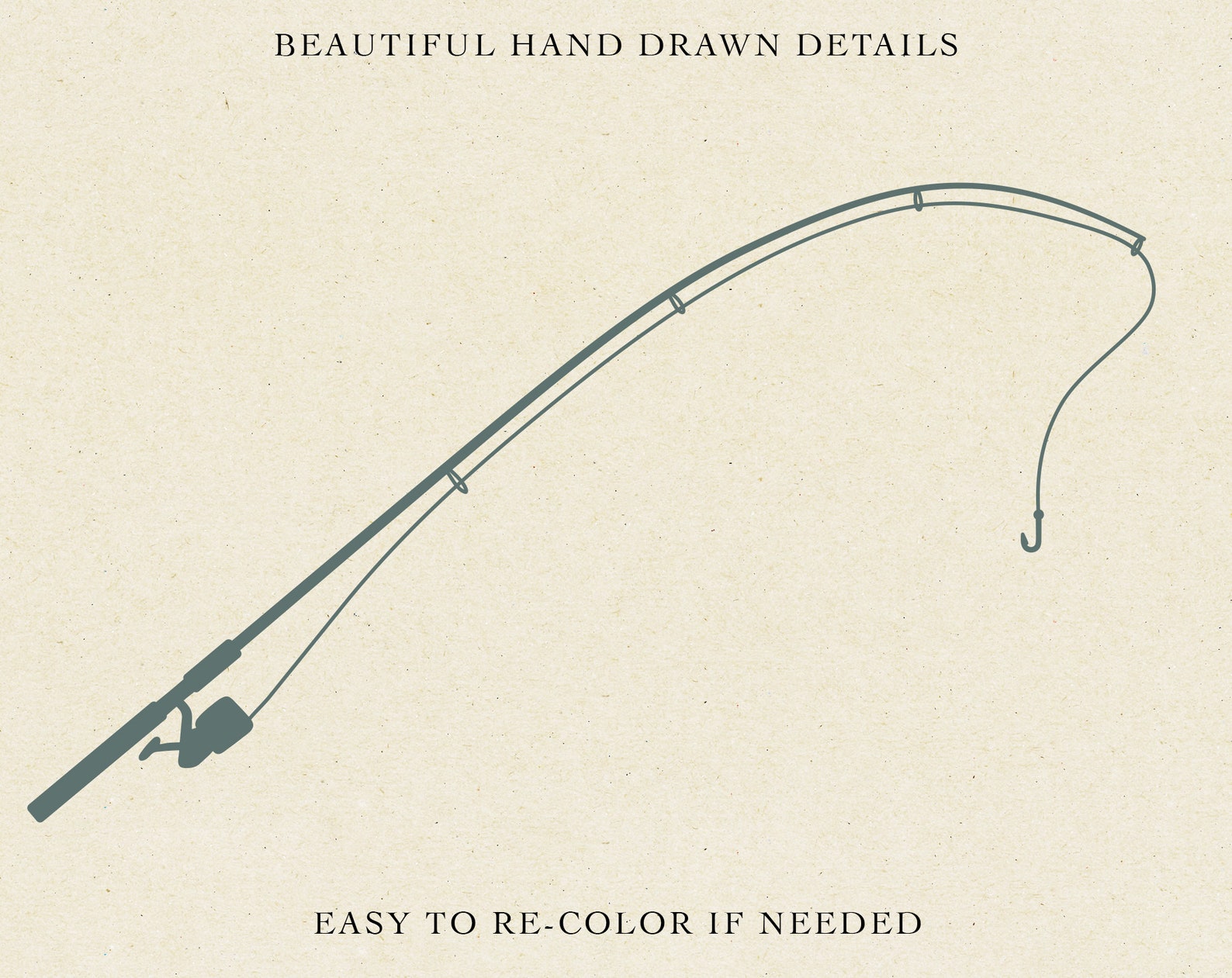 FISHING ROD SVG Commercial Use Svg Fishing Svg File Rod - Etsy