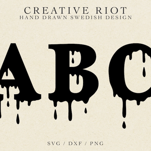 Dripping Letters - Etsy