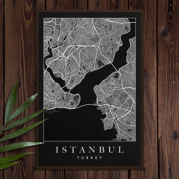 Istanbul Map Print - Etsy