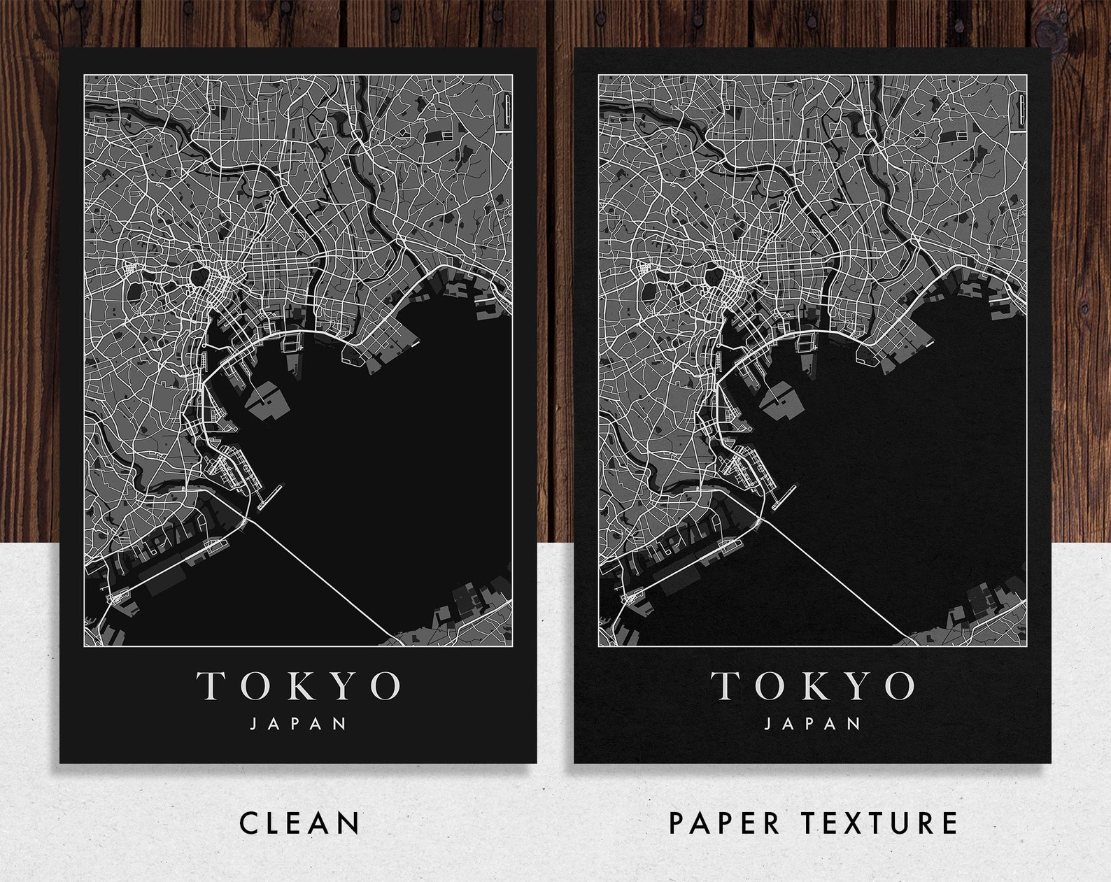 TOKYO MAP POSTER - City Map, Wall Art, Japan Map, Printable Wall Art ...