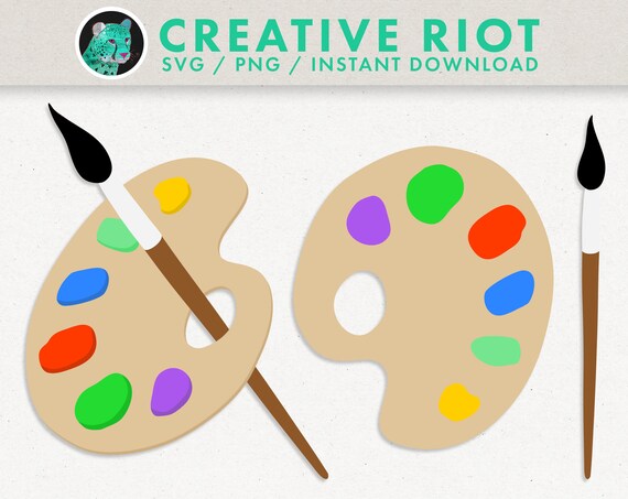 PAINT PALETTE SVG Color Palette Svg Painter Svg Artist | Etsy