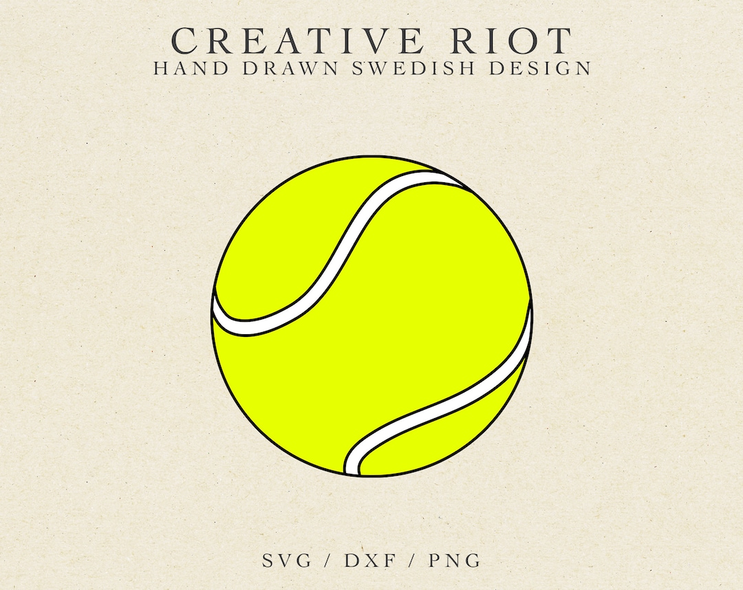 TENNIS BALL SVG - Commercial Use Svg, Tennis Cut File, Ball Svg, Cricut ...