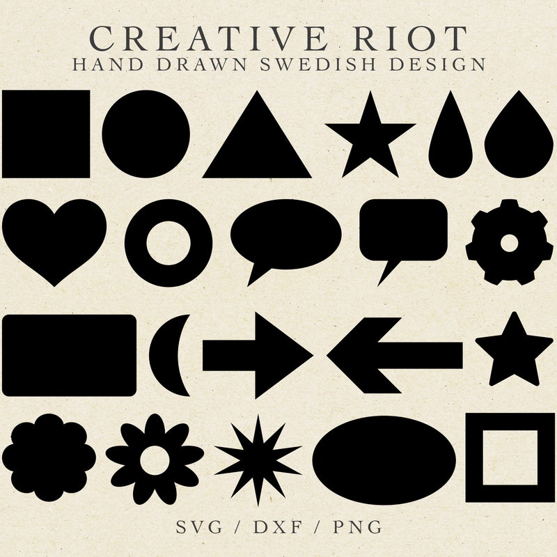 Basic Shapes Svg - Etsy