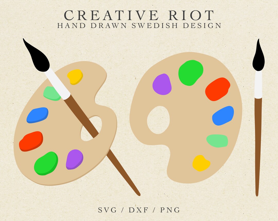 PAINT PALETTE SVG Color Palette Svg, Commercial Use Svg, Artist Svg ...