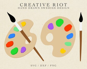 PAINT PALETTE SVG Color Palette Svg, Commercial Use Svg, Artist Svg ...